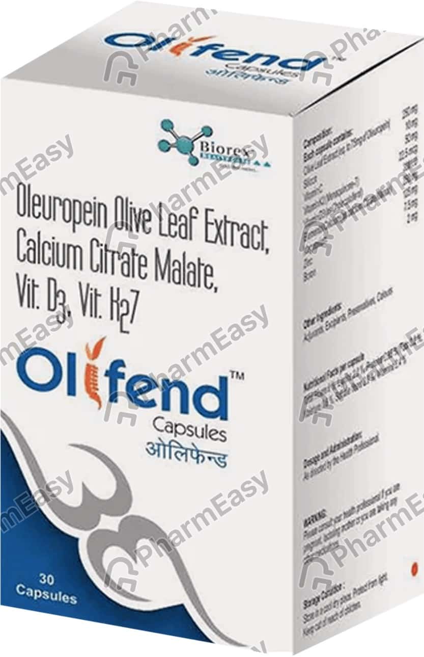 Buy Olifend Bottle Of 30 Capsules Online & Save Up to 24% at PharmEasy