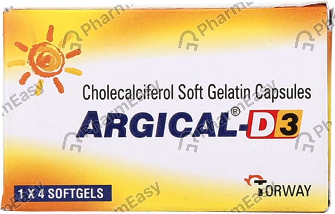 Argical D3 60000 IU Capsule (4): Uses, Side Effects, Price & Dosage ...