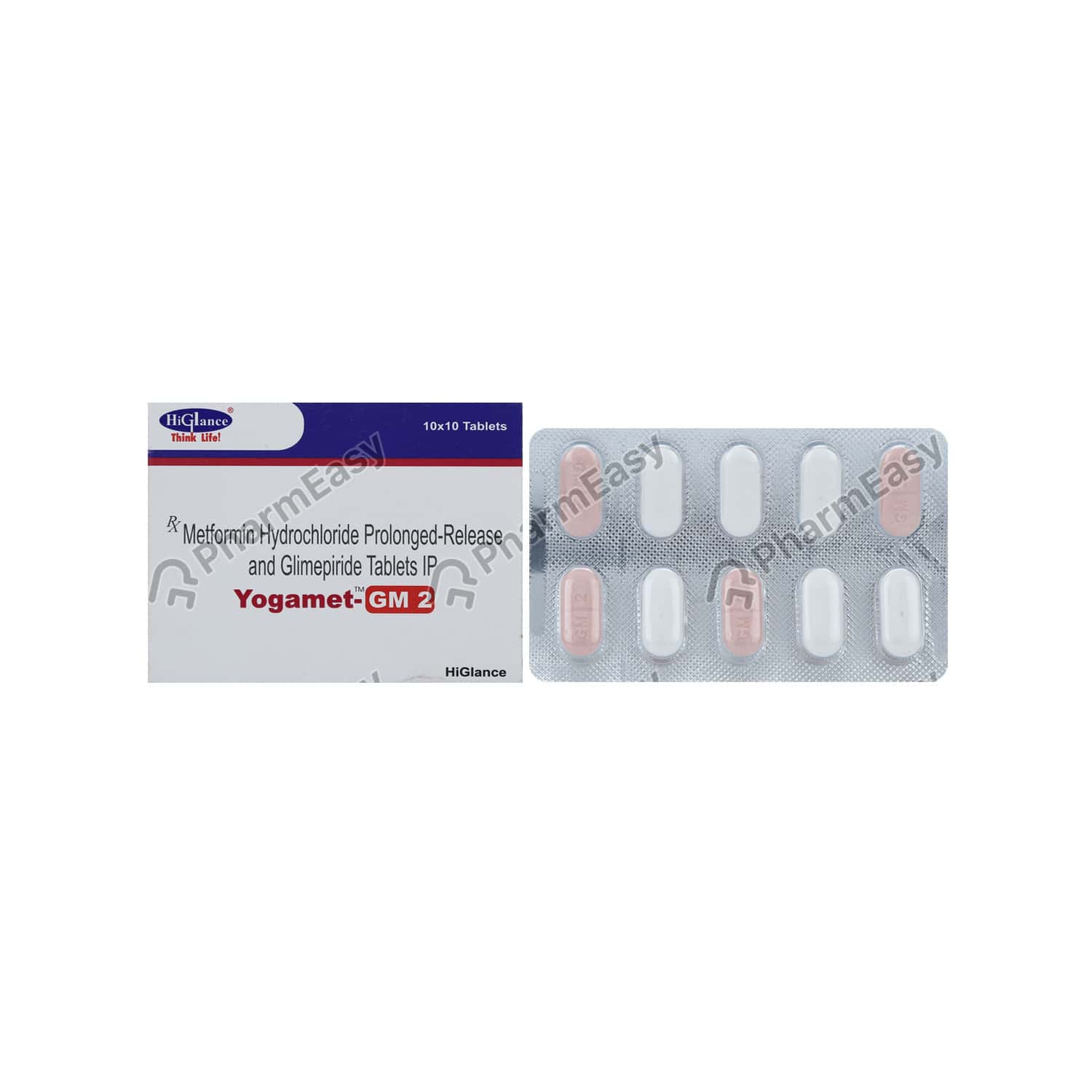 Yogamet Gm 2mg Strip Of 10 Tablets - Uses, Side Effects, Dosage, Composition & Price | PharmEasy