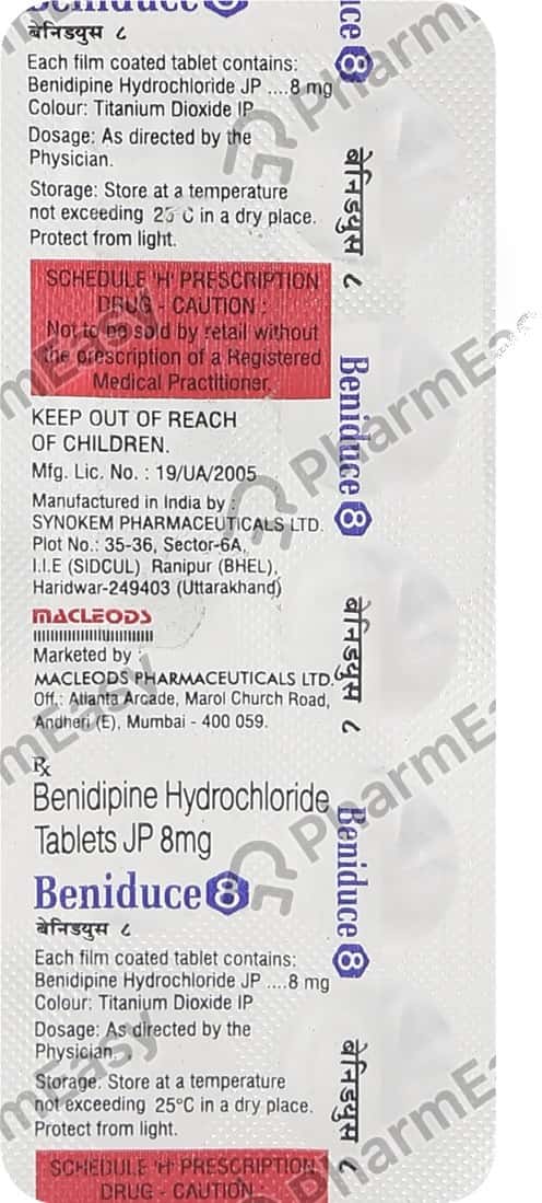 Beniduce 8 MG Tablet (10): Uses, Side Effects, Price & Dosage | PharmEasy
