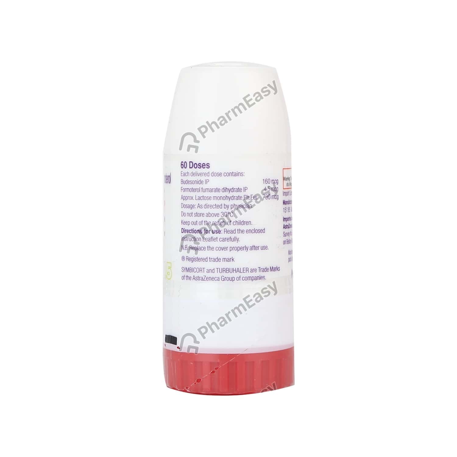 Symbicort Turbuhaler 160/4.5mcg Packet Of 60 Metered Dose Inhaler ...