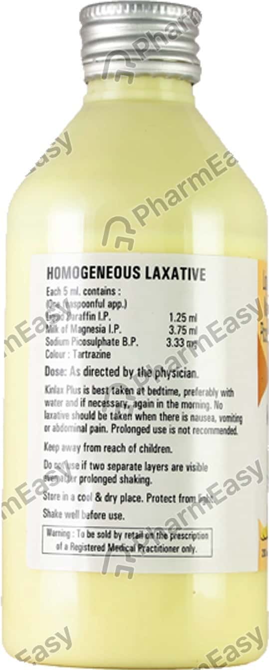 Kinlax Plus Pineapple Flavour Sugar Free Bottle Of 200ml Suspension ...