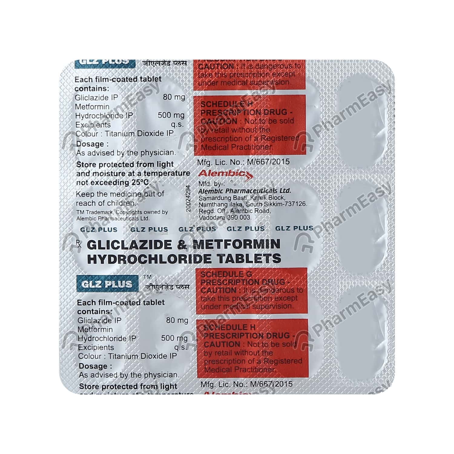 Glz Plus Strip Of 15 Tablets - Uses, Side Effects, Dosage, Composition ...