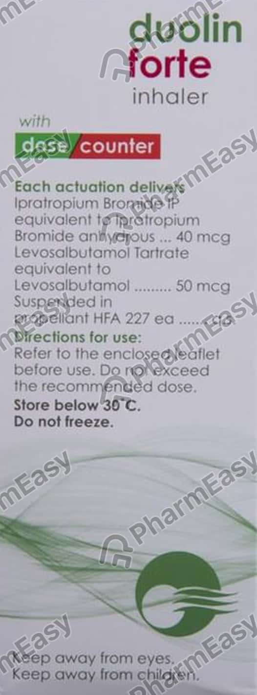 Duolin Forte Box Of 200md Metered Dose Inhaler: Uses, Side Effects ...
