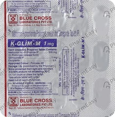 K Glim M1 Strip Of 15 Tablets: Uses, Side Effects, Price & Dosage ...