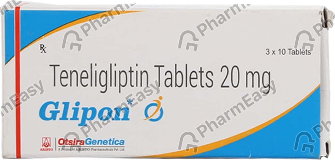 Glipon 20 MG Tablet (10): Uses, Side Effects, Price & Dosage | PharmEasy