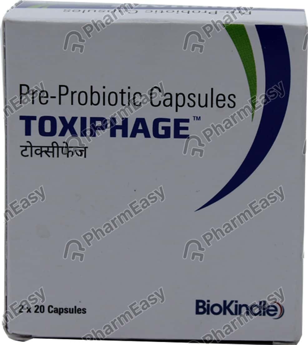 Buy Toxiphage Bottle Of 20 Capsules Online & Save Up to 24% at PharmEasy