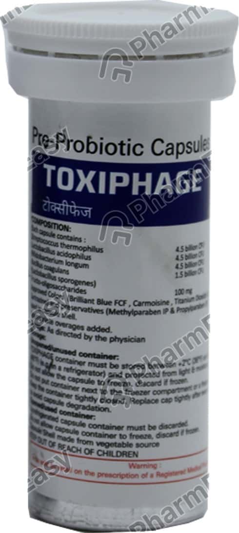 Buy Toxiphage Bottle Of 20 Capsules Online at Flat 15% OFF | PharmEasy