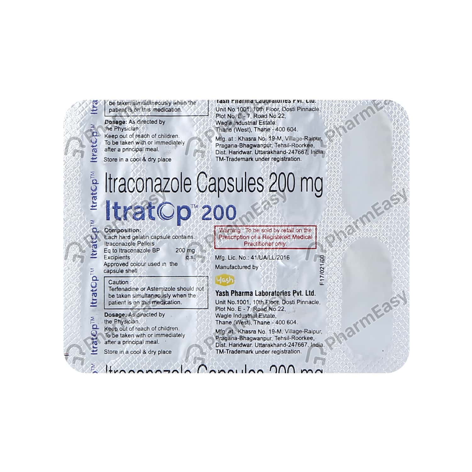 Itratop 200 MG Capsule (10) - Uses, Side Effects, Dosage, Composition ...