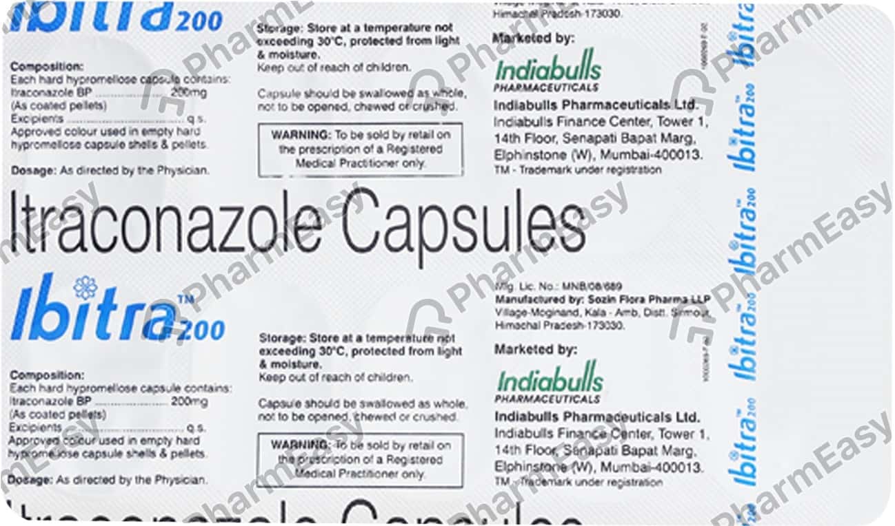 Ibitra 200 MG Capsule (10): Uses, Side Effects, Price & Dosage | PharmEasy