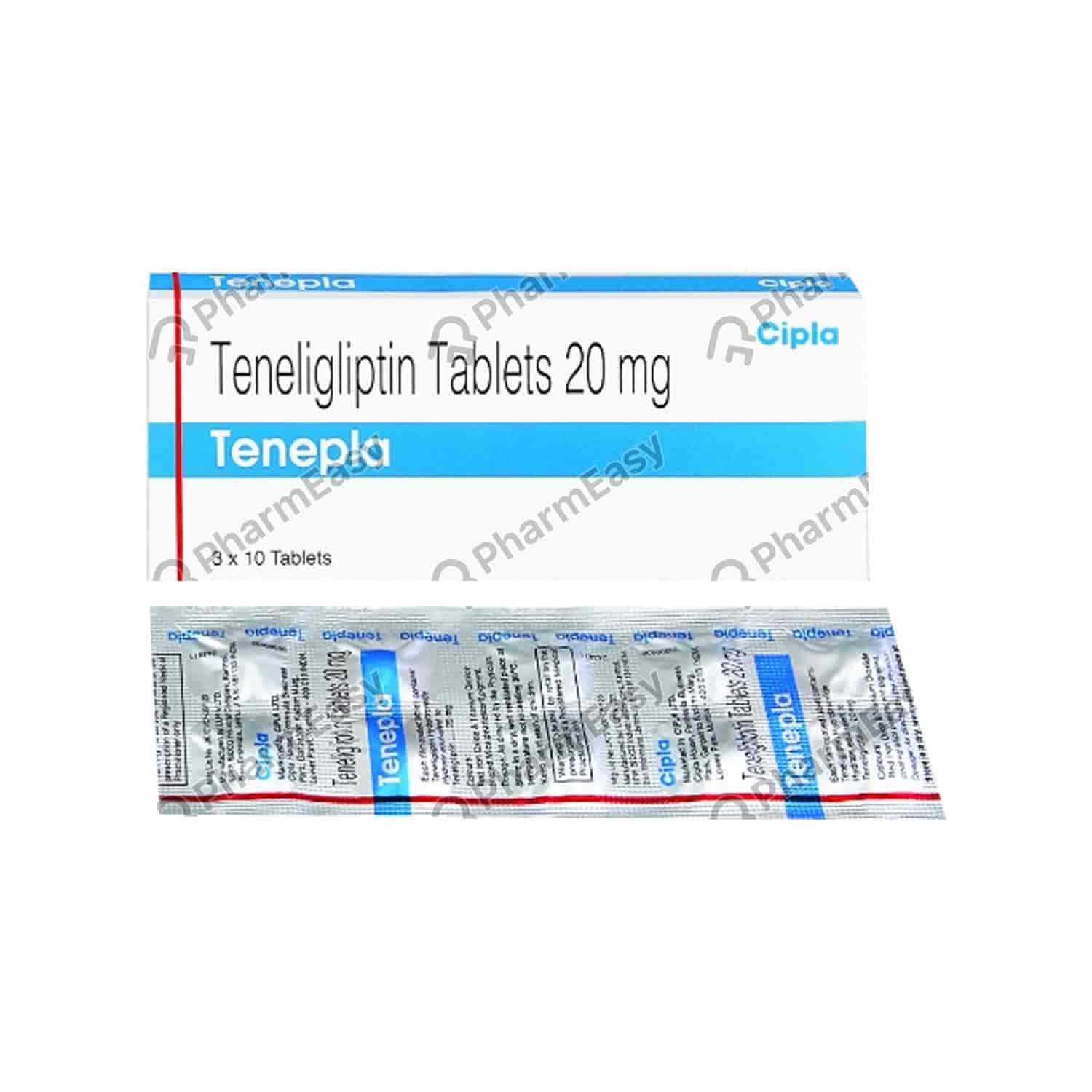 Tenepla 20mg Strip Of 10 Tablets - Uses, Side Effects, Dosage ...
