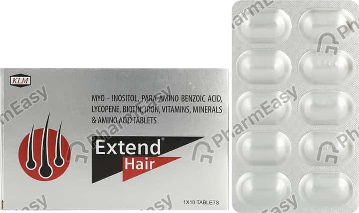 Buy EXTEND HAIR STRIP OF 10 TABLETS Online & Get Upto 60% OFF at PharmEasy
