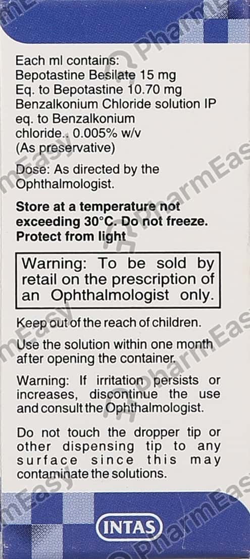 Buy Bepodrops 1.5 % Eye Drop (5) Online at Flat 15% OFF | PharmEasy