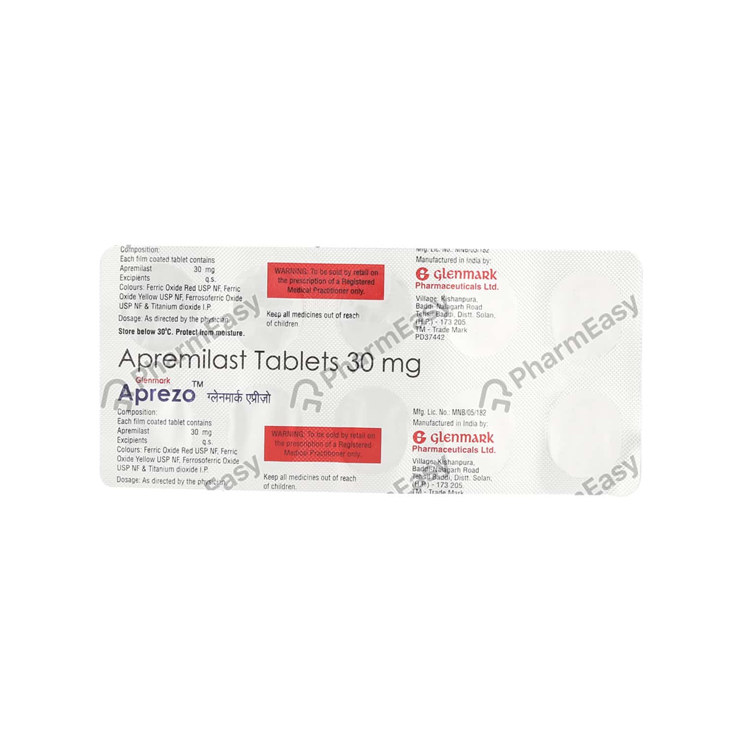 Aprezo 30 MG Tablet (10) - Uses, Side Effects, Dosage, Composition ...