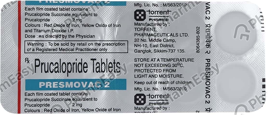 Presmovac 2 MG Tablet (10): Uses, Side Effects, Price & Dosage | PharmEasy