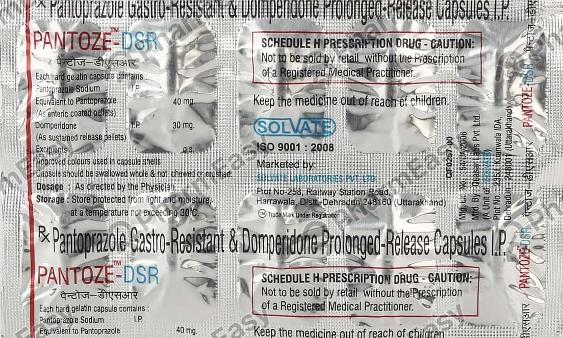 Pantoze Dsr Strip Of 10 Capsules: Uses, Side Effects, Price & Dosage ...