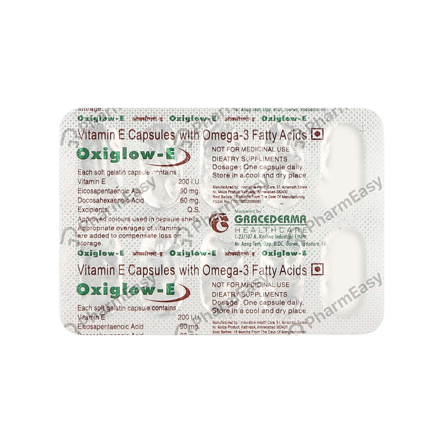 Buy Oxiglow E Capsule (10) Online at Flat 18% OFF* | PharmEasy