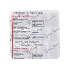 Glimisave M2/750mg Tab 15'S - Uses, Side Effects, Dosage, Composition ...