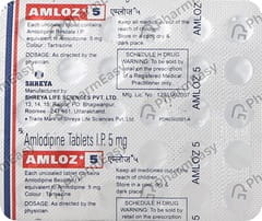 Amloz 5 MG Tablet (30): Uses, Side Effects, Price & Dosage | PharmEasy