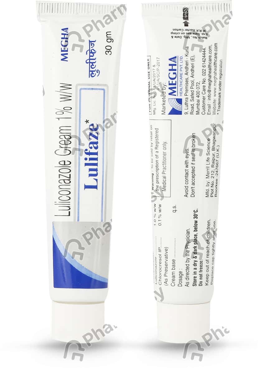 Lulifaze 1 % Cream (30): Uses, Side Effects, Price & Dosage | PharmEasy