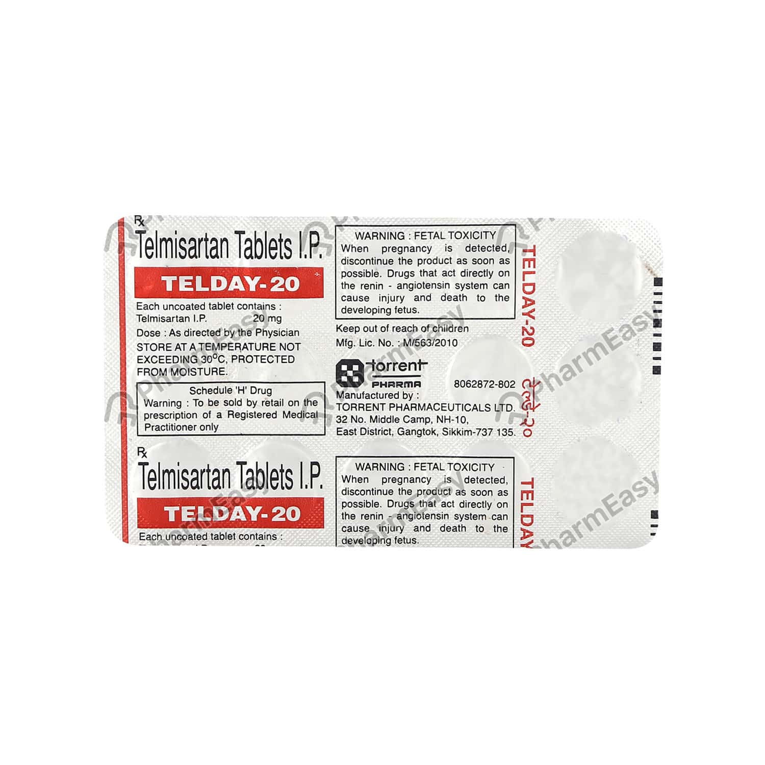Telday 20 MG Tablet (15) - Uses, Side Effects, Dosage, Composition ...