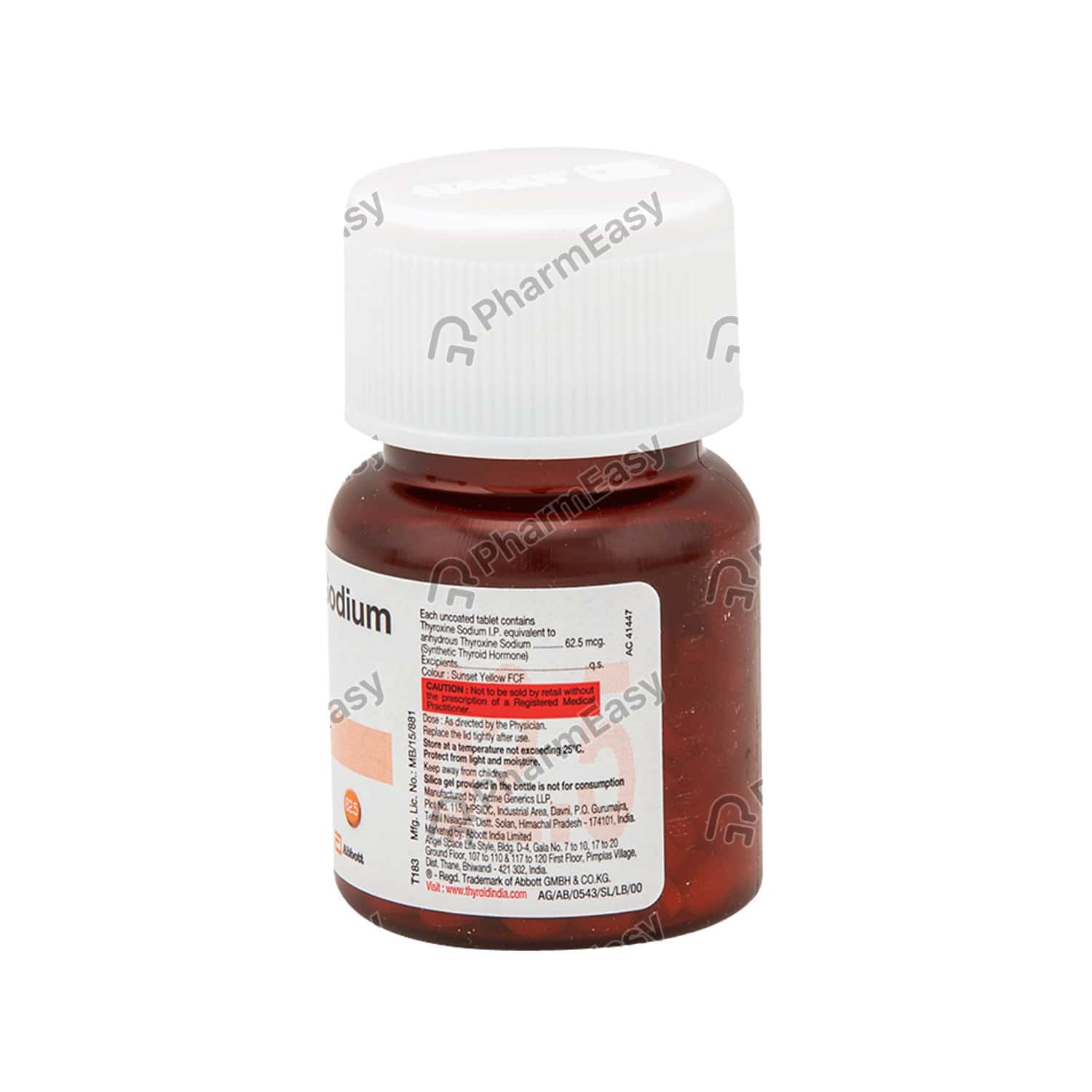 Buy Thyronorm 62.5 MCG Tablet (120) Online at Flat 18% OFF* | PharmEasy