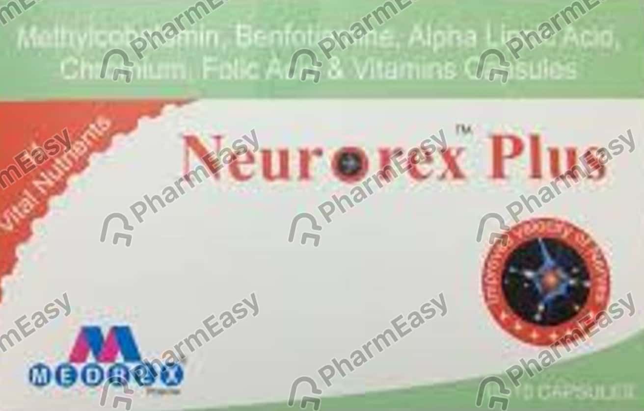 Buy Neurorex Plus Strip Of 10 Capsules Online at Flat 15% OFF | PharmEasy