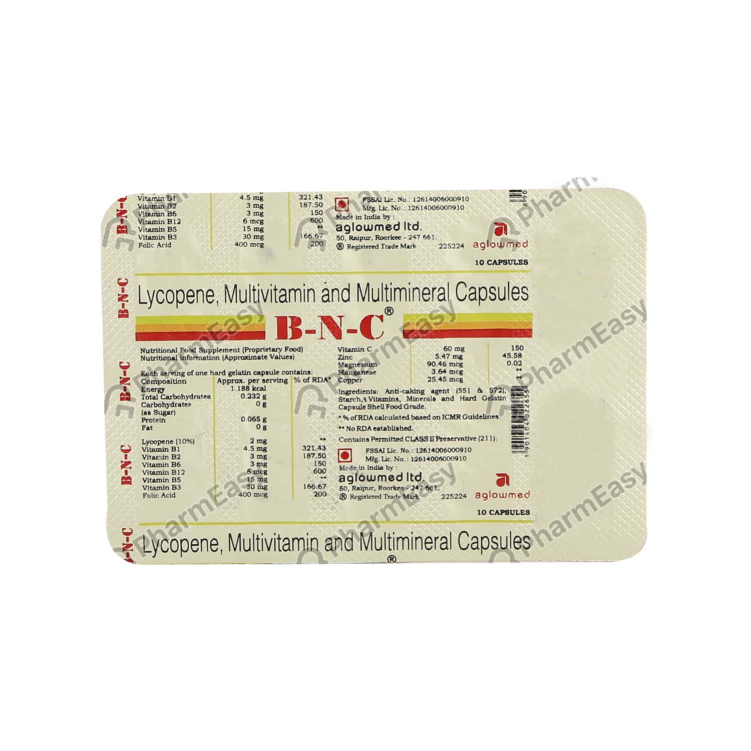 Buy Bnc Strip Of 10 Capsules Online at Flat 15% OFF | PharmEasy