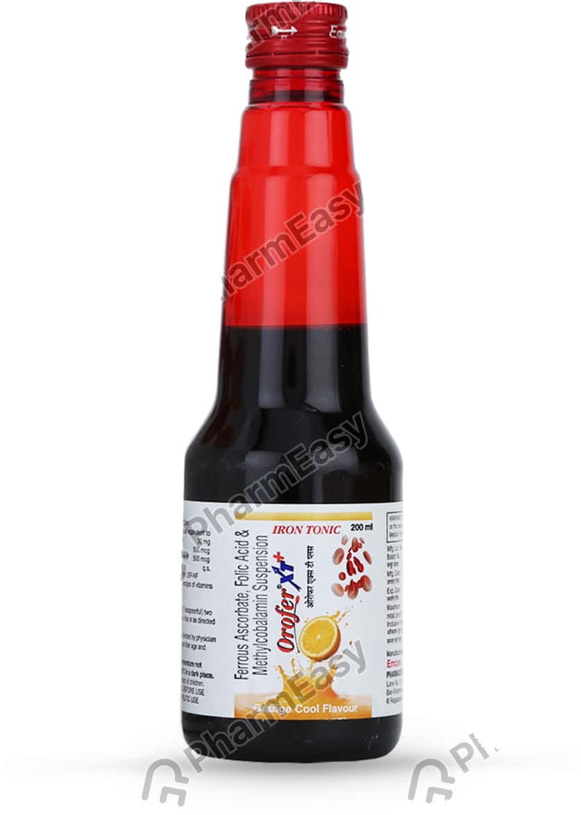 Orofer Xt Plus Orange Cool Flavour Bottle Of 200ml Suspension: Uses ...