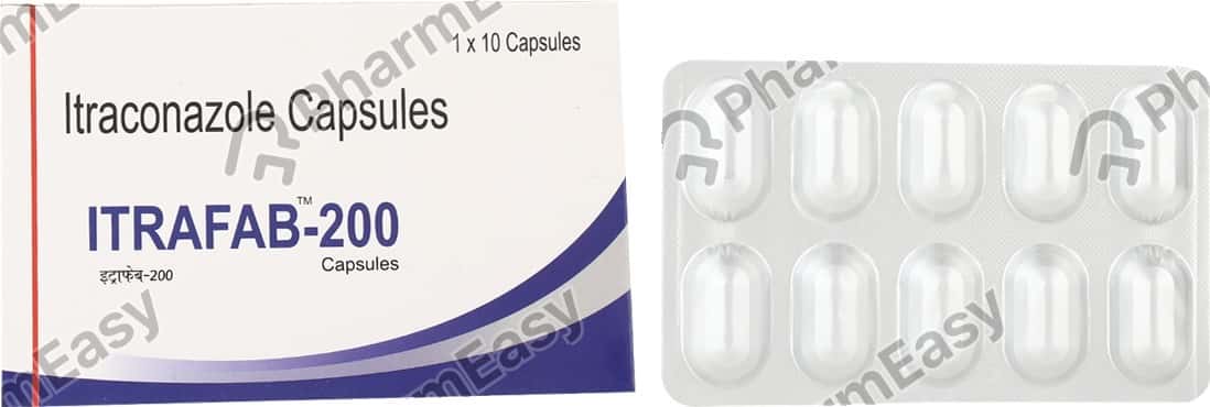 Itrafab 200 MG Capsule (10): Uses, Side Effects, Price & Dosage | PharmEasy