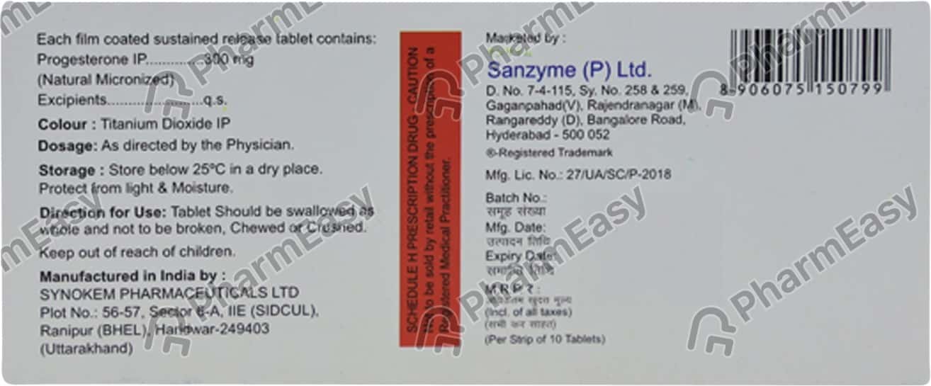 Sugest Sr 300 MG Tablet (10): Uses, Side Effects, Price, Dosage ...