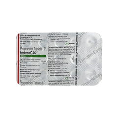 Inderal 20 MG Tablet (15) - Uses, Side Effects, Dosage, Composition ...