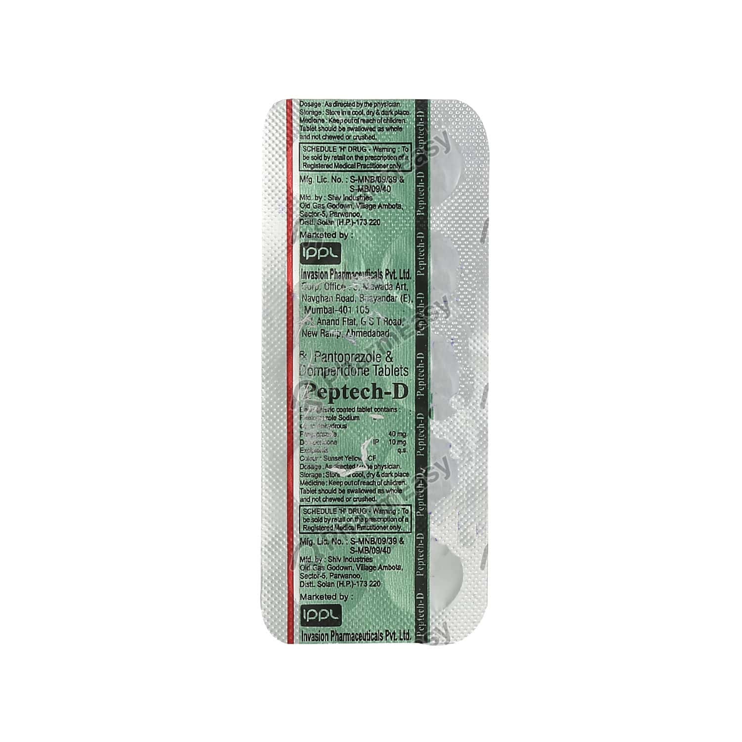 Peptech D Strip Of 10 Tablets - Uses, Side Effects, Dosage, Composition ...