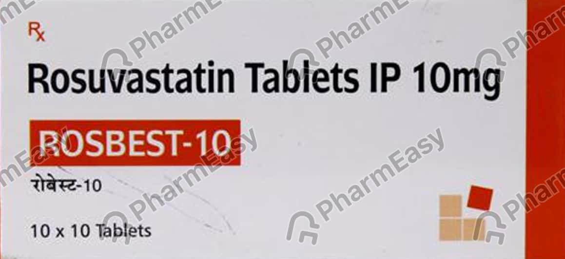 Rosbest 10 MG Tablet (10): Uses, Side Effects, Price & Dosage | PharmEasy