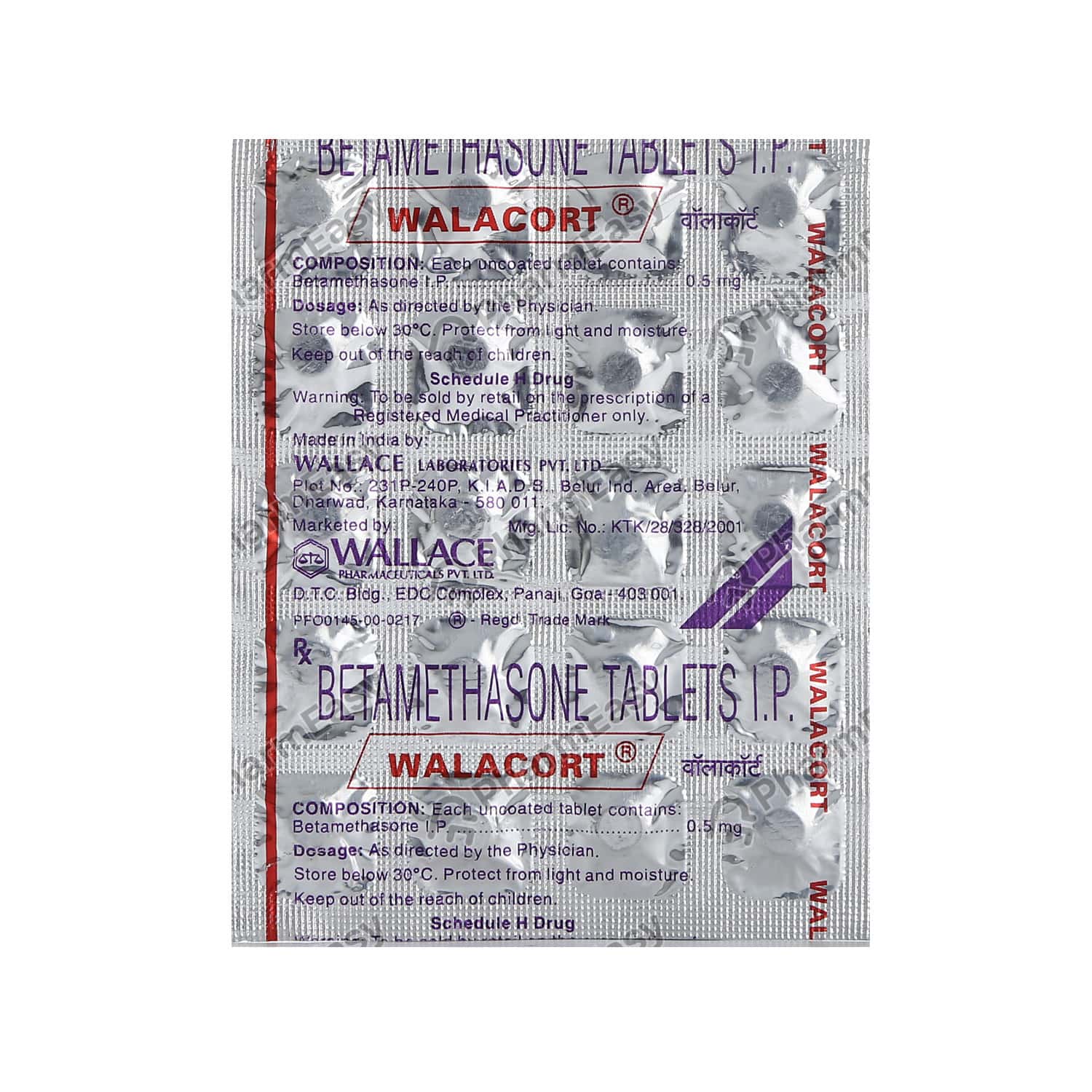 Buy Walacort 0.5 MG Tablet (20) Online at Flat 18% OFF* | PharmEasy