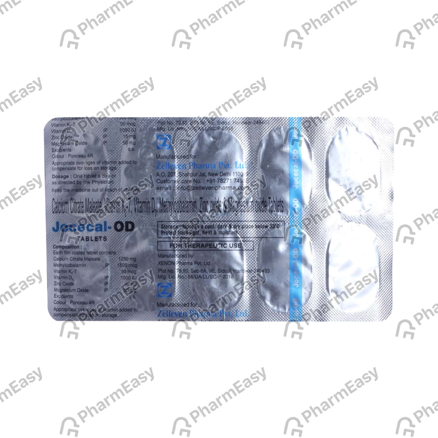Buy Jocecal Od Strip Of 10 Tablets Online at Flat 15% OFF | PharmEasy