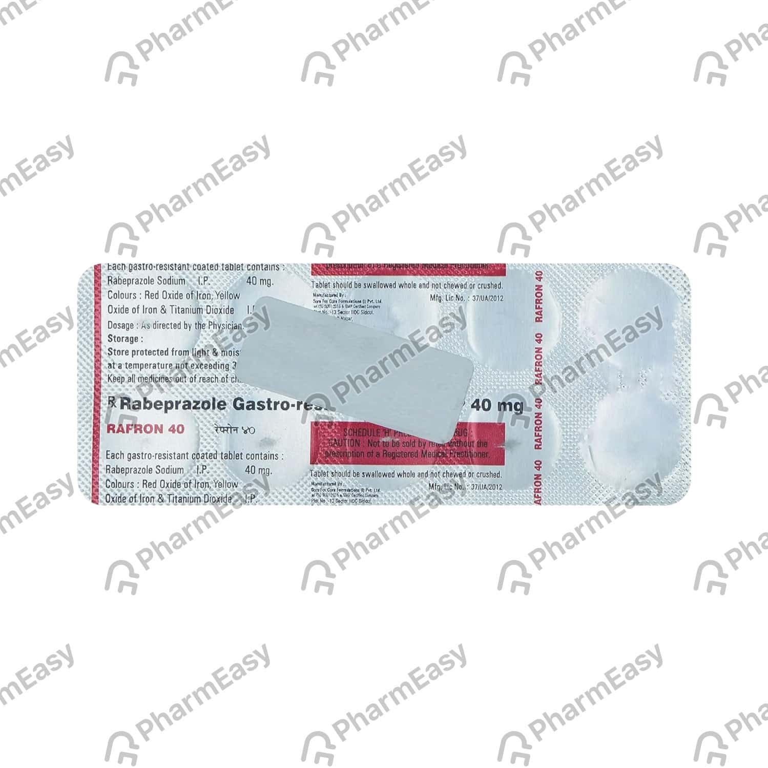 Rafron 40 MG Tablet (10): Uses, Side Effects, Price & Dosage | PharmEasy