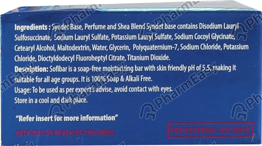 Buy SOFIBAR SYNDET BAR 75GM Online & Get Upto 60% OFF at PharmEasy