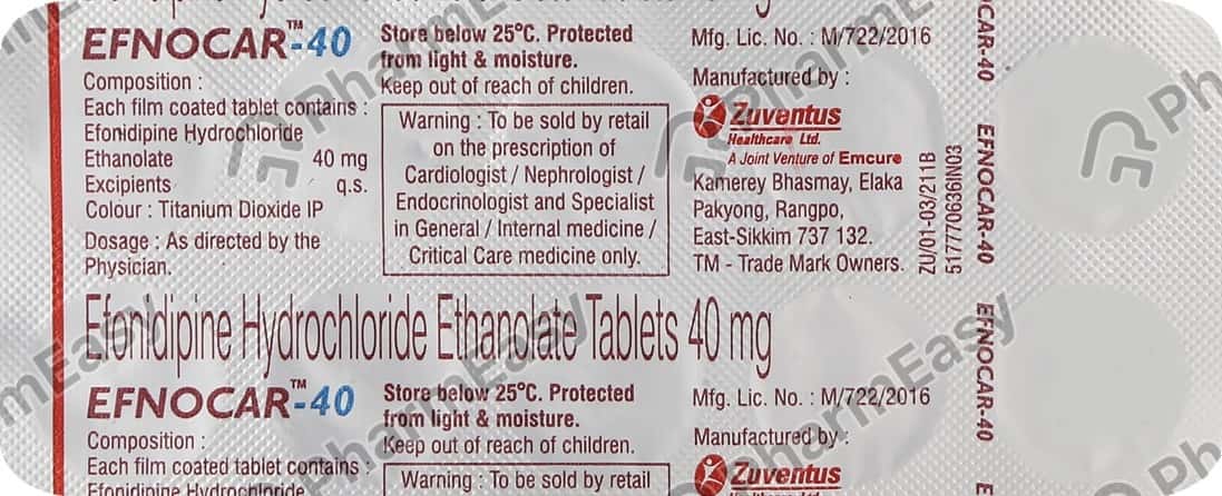 Efnocar 40 MG Tablet 10 Uses Side Effects Price Dosage efnocar-40-mg-tablet-10-uses-side-effects-price-dosage