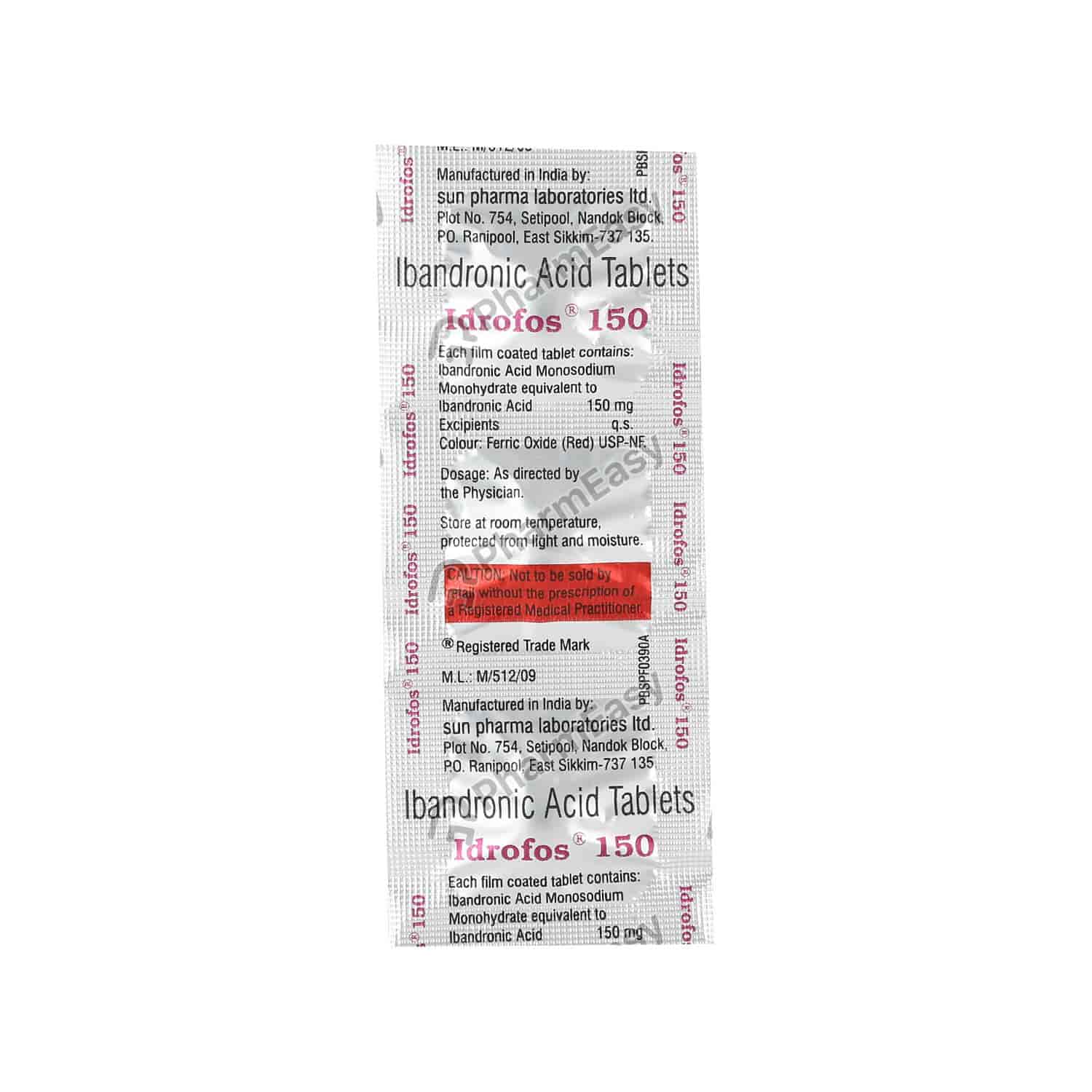 Buy Idrofos 150mg Strip Of 3 Tablets Online at Flat 18% OFF* | PharmEasy