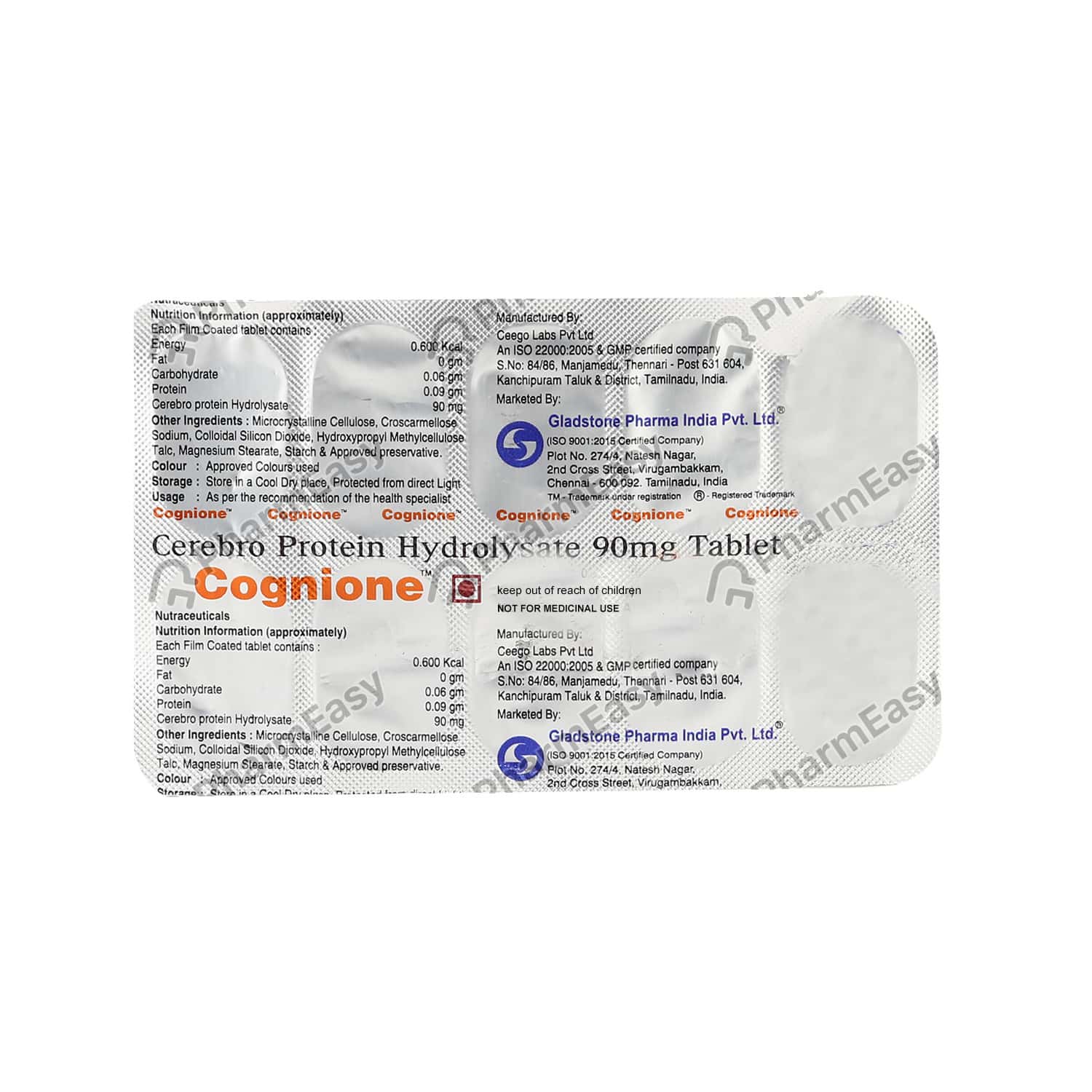 Buy Cognione 90 MG Tablet (10) Online at Flat 18% OFF* | PharmEasy