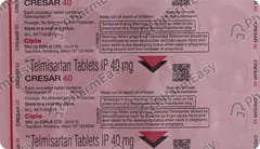 Cresar 40 MG Tablet (15): Uses, Side Effects, Price & Dosage | PharmEasy