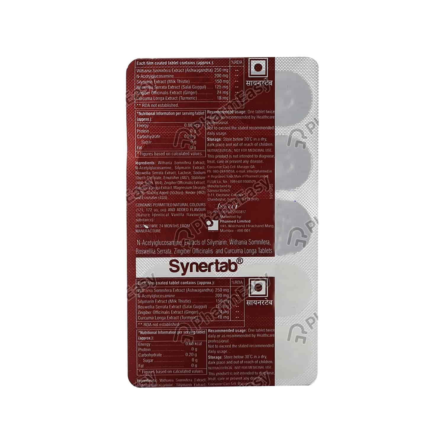 Buy Synertab Tab 10'S Online at Flat 18% OFF* | PharmEasy