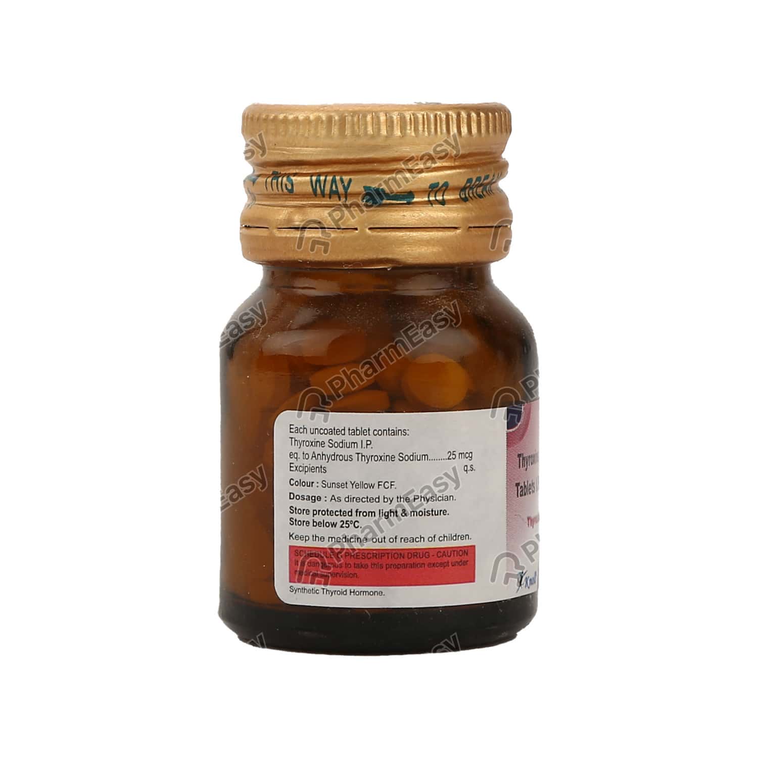 Buy Thyroxinol 25 MCG Tablet (100) Online at Flat 18% OFF* | PharmEasy