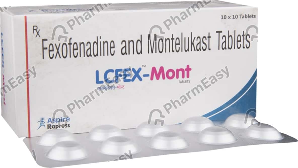 Lcfex Mont Strip Of 10 Tablets: Uses, Side Effects, Price & Dosage ...