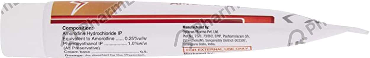 Amorfine 0.25 % Cream (30): Uses, Side Effects, Price & Dosage | PharmEasy