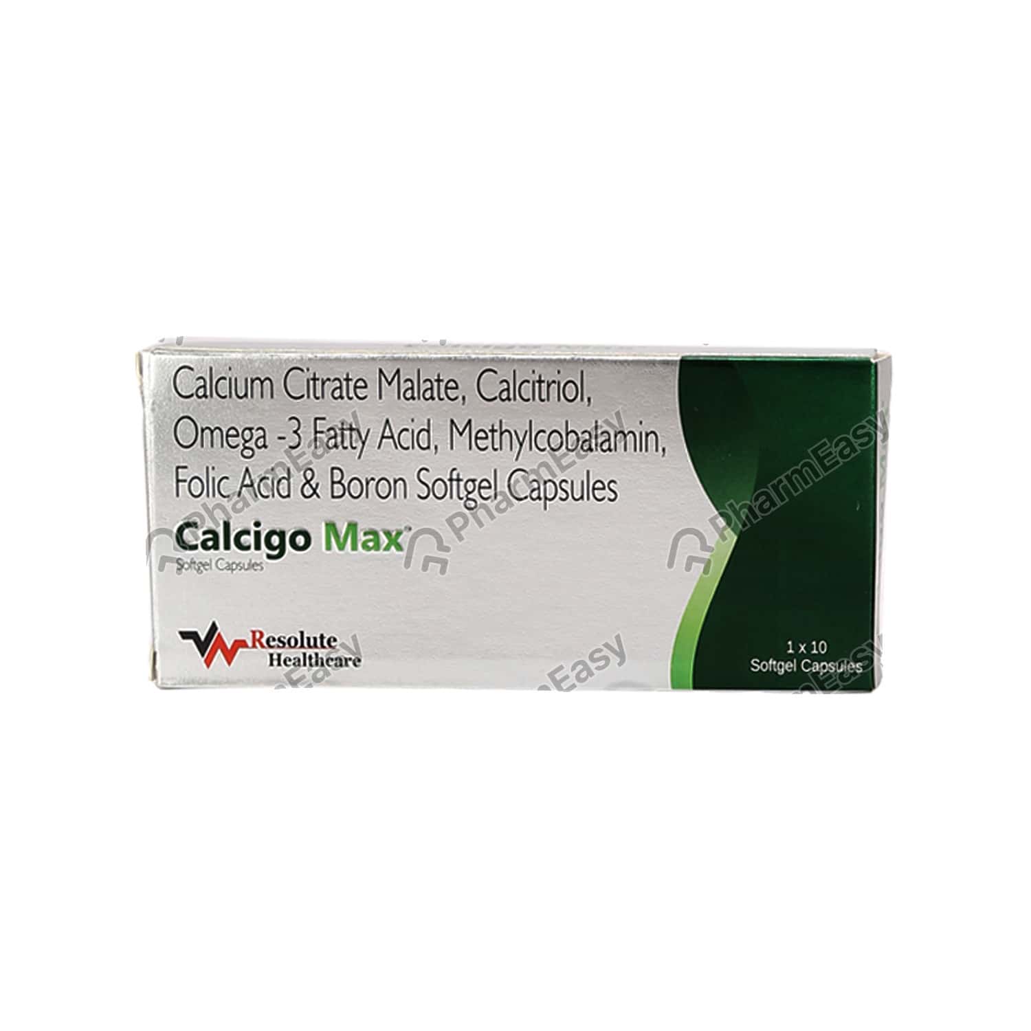 Buy Calcigo Max Strip Of 10 Capsules Online at Flat 18% OFF* | PharmEasy