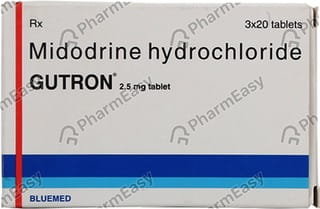 Gutron 2.5 MG Tablet (20): Uses, Side Effects, Price, Dosage ...