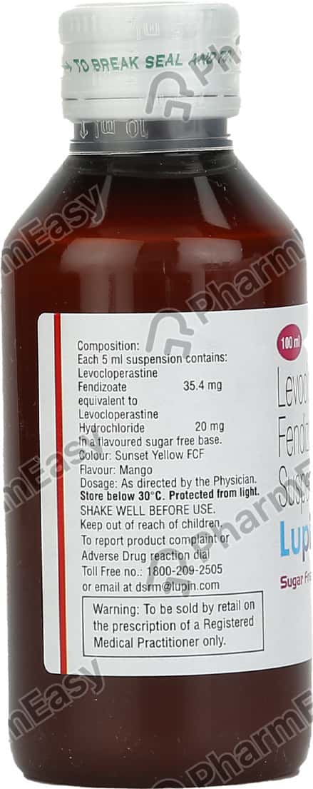 Buy Lupituss 20 MG Suspension (100) Online at Flat 15% OFF | PharmEasy