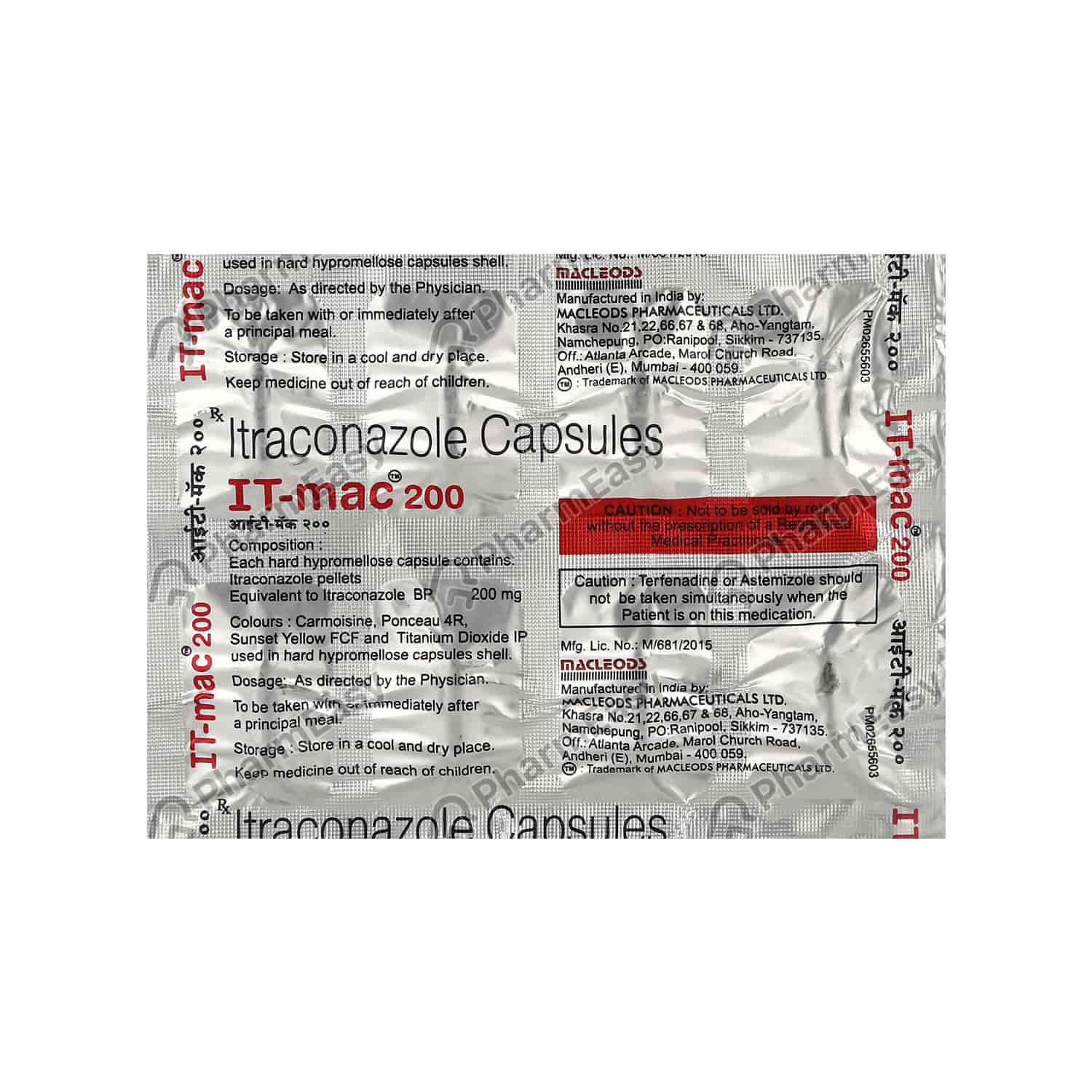 It Mac 200mg Cap 8'S - Uses, Side Effects, Dosage, Composition & Price ...